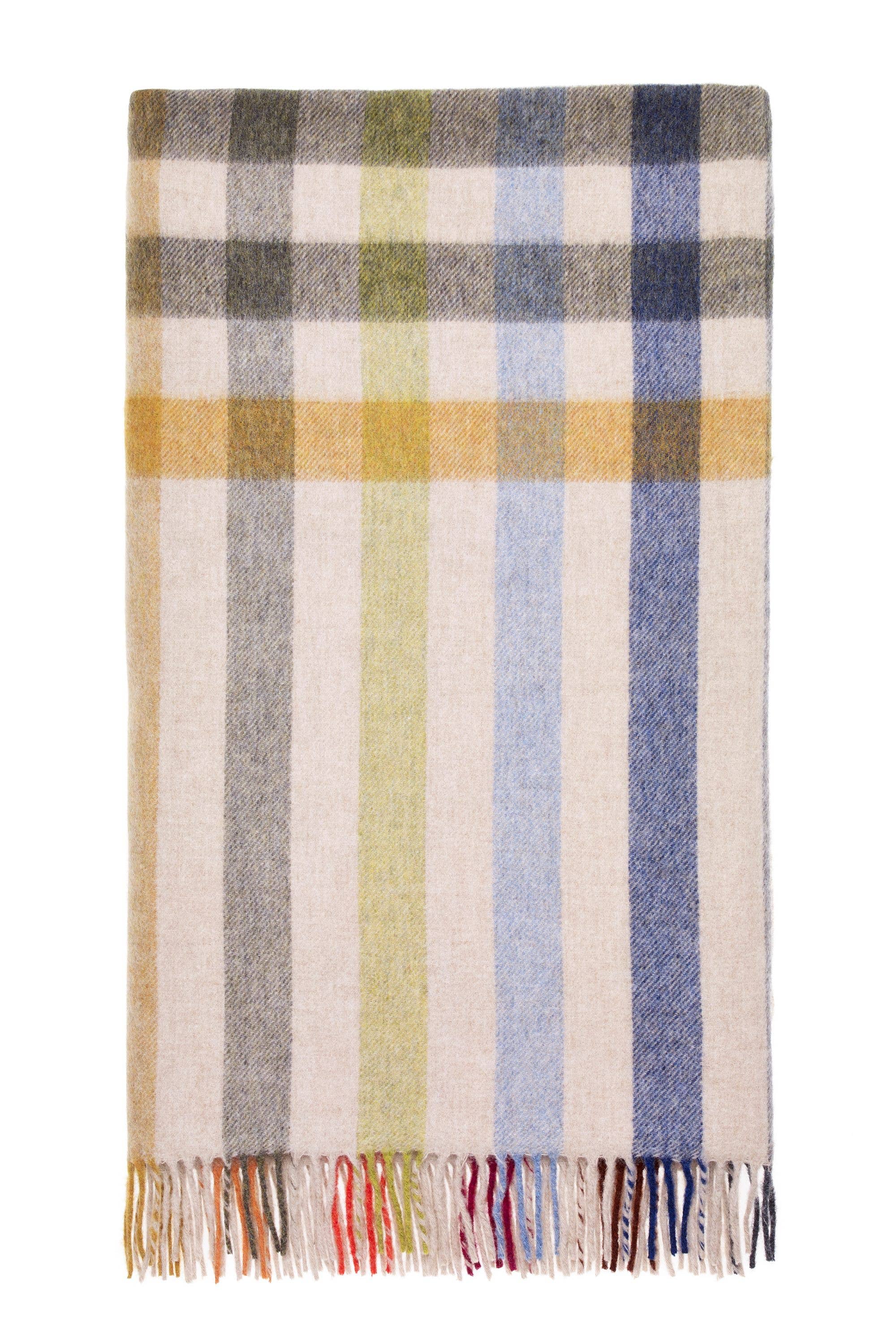 Bronte Moon Henley Design Multicolor Merino Throw – Tweed & Vine