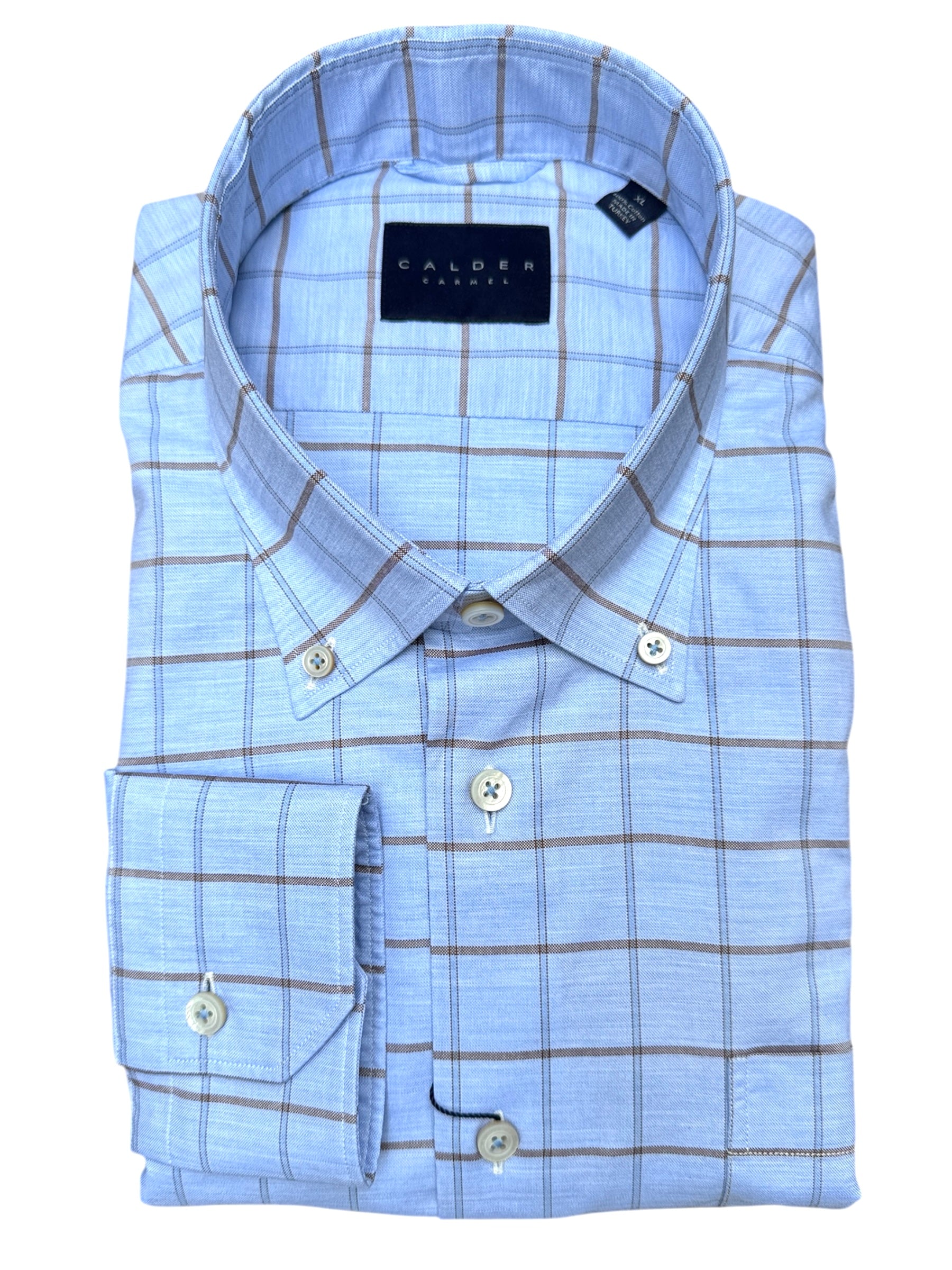 Calder Shirt Luxury Panama Oxford Sky Blue – Tweed & Vine