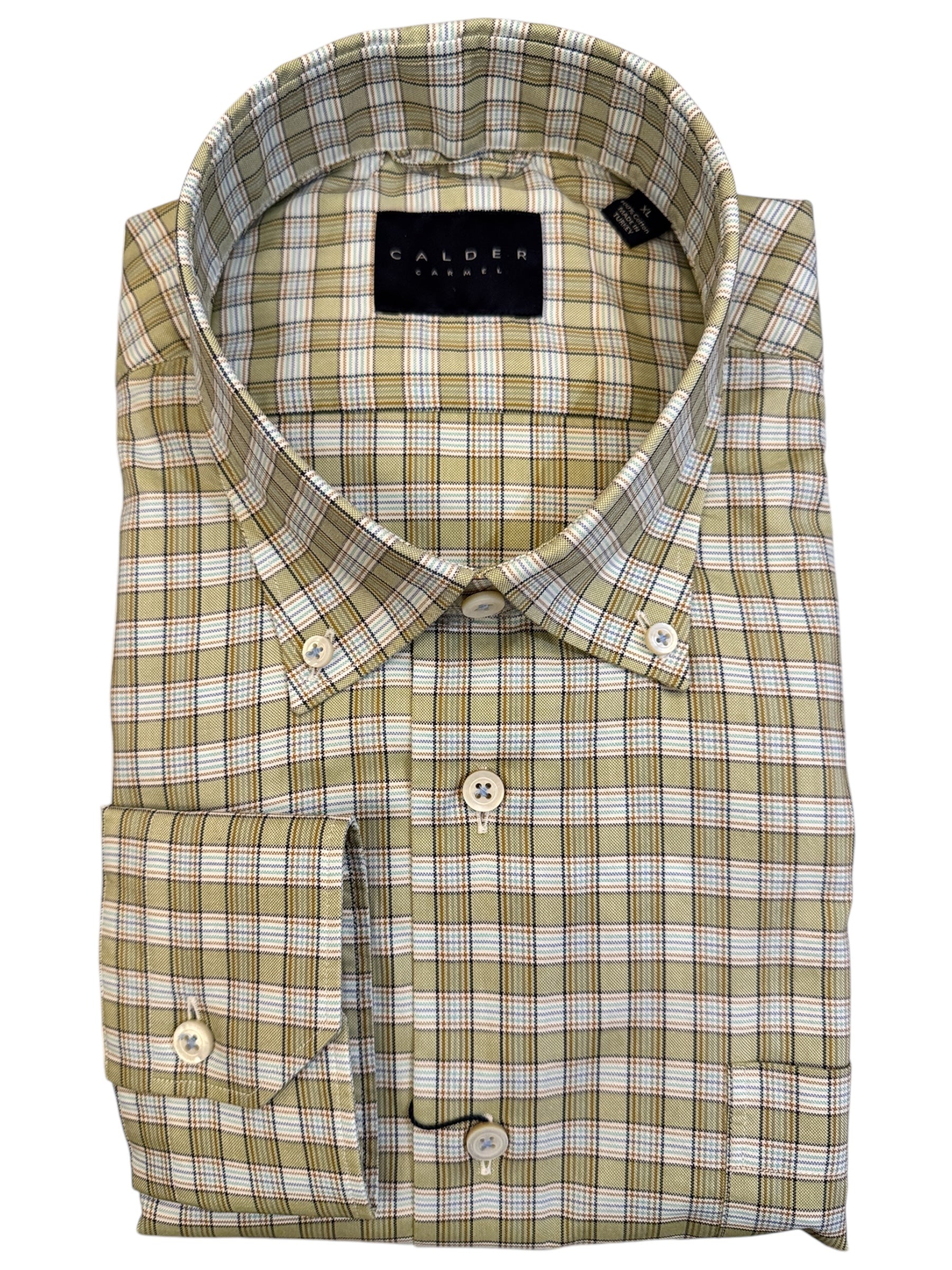 Calder Shirt Luxury Panama Oxford Olive – Tweed & Vine