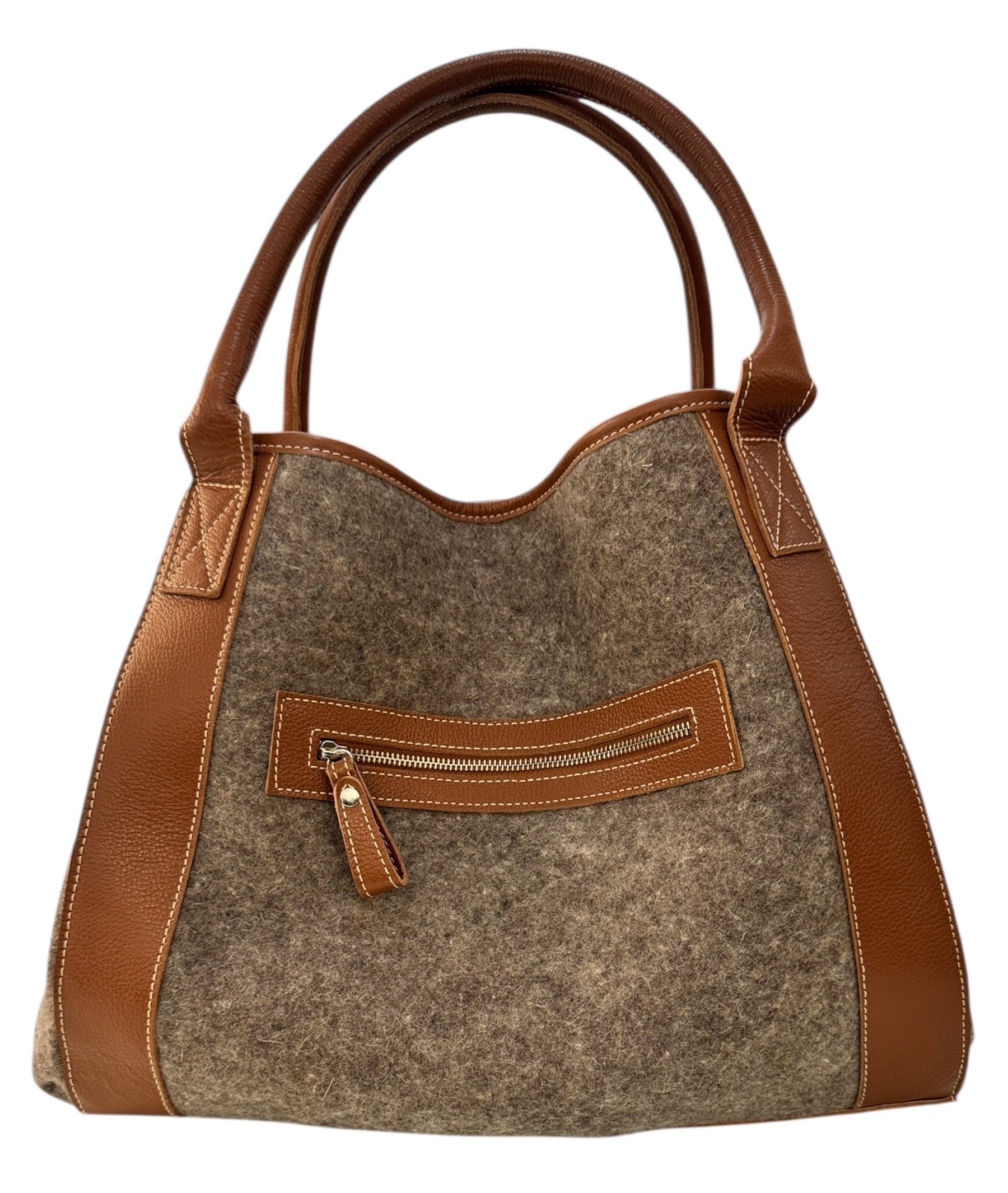 Modus Rio Michelle Tote Wool Felt and Leather – Tweed & Vine