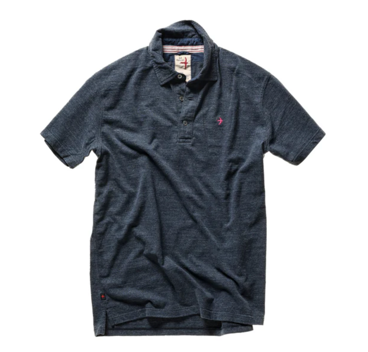 Relwen Ringspun Polo Navy – Tweed & Vine